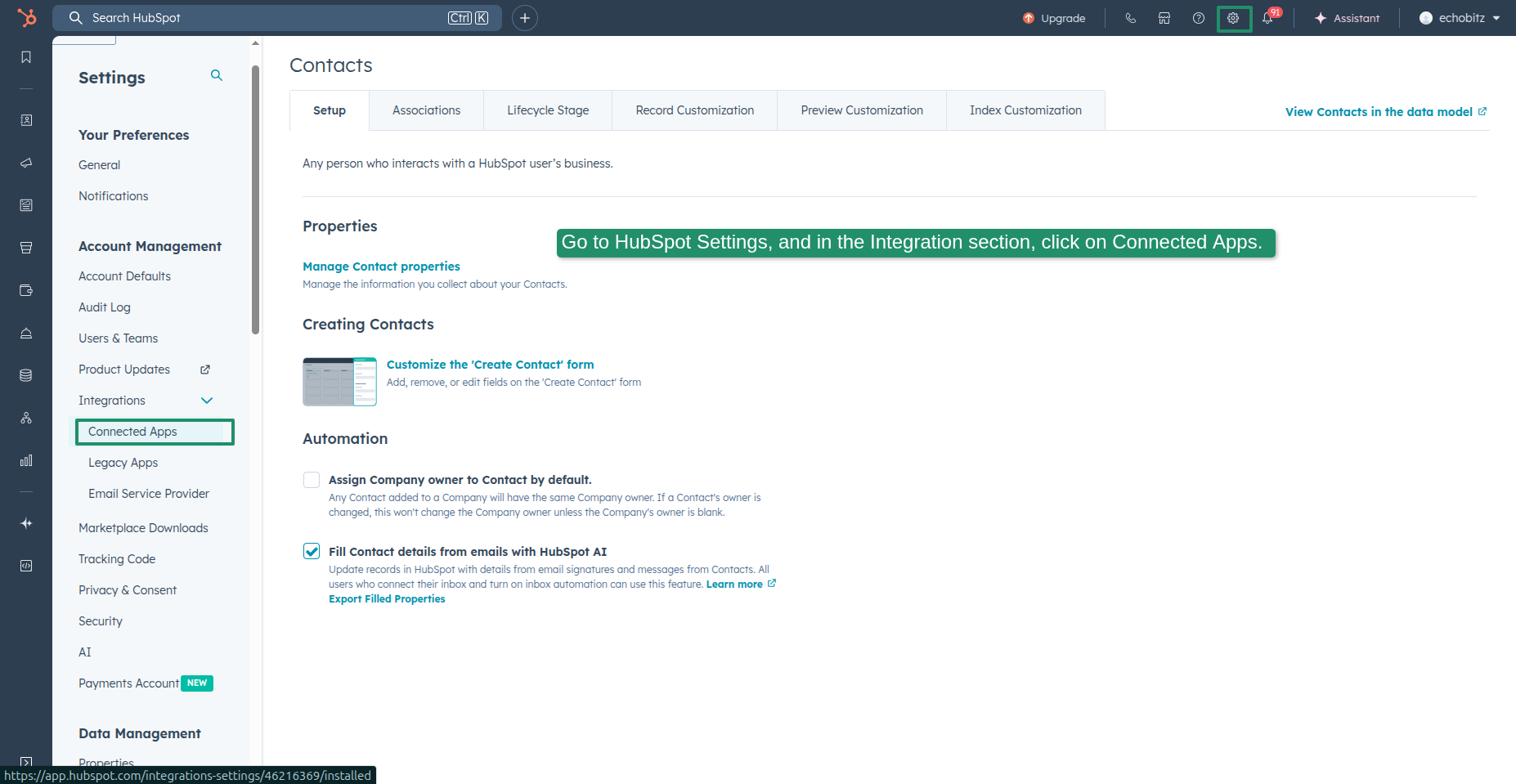Admin Guide | SugarCRM HubSpot Integration